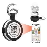 China Heart Shaped Silicone Pet ID Tag for Dogs with QR Code for sale