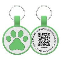 China Silicone Heart Shaped Dog ID Tag NFC Anti-Lost Pet Collar for sale