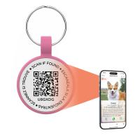 China Silicone Heart Shaped Dog ID Tag NFC Anti-Lost Pet Collar for sale