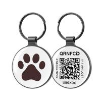 China Custom Silicone NFC QR Code Dog ID Tag with APP for sale