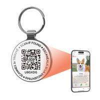 China Custom Silicone NFC QR Code Dog ID Tag with APP for sale