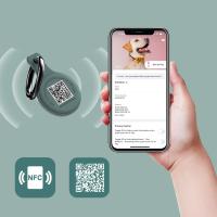 China Custom Silicone NFC Dog ID Tag with APP Tracking for sale