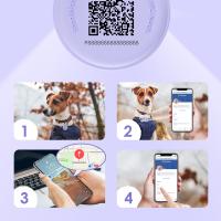 China Custom Silicone NFC Dog ID Tag with APP Tracking for sale