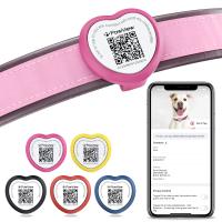 China Pawview NFC Pet ID Tag Silicone Heart Dog Tracker for sale