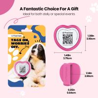 China Pawview NFC Pet ID Tag Silicone Heart Dog Tracker for sale