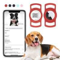 China Food-Grade Silicone Dog ID Tag with Anti-Lost Tracker APP for sale