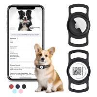 China Waterproof Silicone Dog ID Tag with QR Code Anti-Lost Tracker for sale