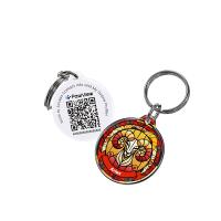 China Pawview Luxury Heart Shaped Pet Dog ID Tag Floral Pattern for sale
