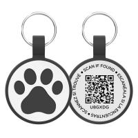 China Silicone Pet Dog ID Tag with Custom Print for sale