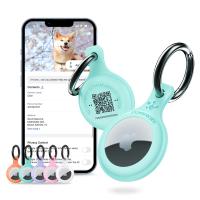 China Custom Silicone Dog ID Tag with NFC QR Code for Pets for sale