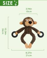 China Eco-Friendly Squeaky Octopus Dog Toy No Stuffing Plush Puppy Chew for sale