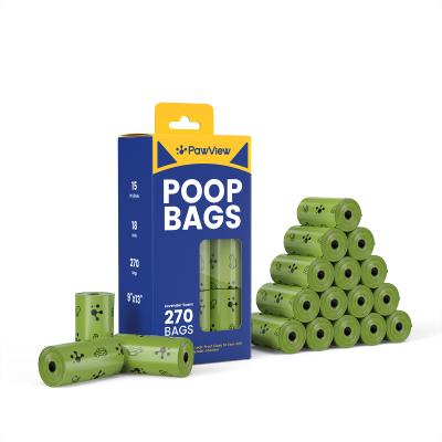 China Eco-Friendly Dog Poop Bags Biodegradable 10 Packs Green Fabric for sale