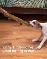 China Eco-Friendly Squeaky Weasel Dog Toys 4-Pack No Stuffing Durable for sale