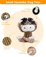 China Eco-Friendly Cow Plush Dog Toy for Chewing and Play for sale