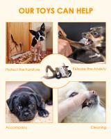 China Eco-Friendly Cow Plush Dog Toy for Chewing and Play for sale