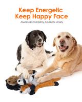 China Eco-Friendly Weasel Squeaky Dog Toy 4-Pack for Aggressive Chewers for sale