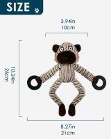 China Eco-Friendly Squeaky Plush Dog Toy for Interactive Play for sale