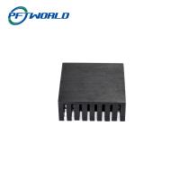 China Precision CNC Machined Aluminum Radiator Parts Black for sale