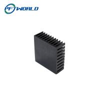 China Precision CNC Machined Aluminum Radiator Parts Black for sale