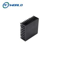 China Precision CNC Machined Aluminum Radiator Parts Black for sale
