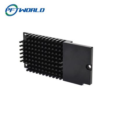 China Painting Aluminum Black Radiator Accessories CNC Machining Parts for sale