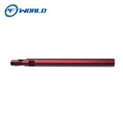 China Aluminum Turning Parts Precision CNC Metal Milling Red Anodized Machined Auto for sale