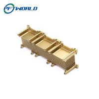 China Precision CNC Machining Aluminum Radiator Gold Plating Aluminum Parts for sale
