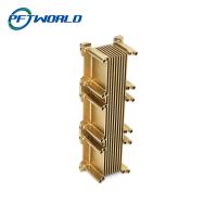 China Precision CNC Machining Aluminum Radiator Gold Plating Aluminum Parts for sale