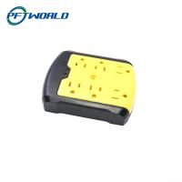 China Injection Molding Parts, Precision Socket Panel, Yellow Parts for sale