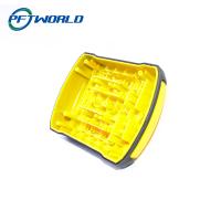 China Injection Molding Parts, Precision Socket Panel, Yellow Parts for sale