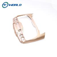China Injection Molding Parts, Precision ABS Panel, Rose Gold Color for sale