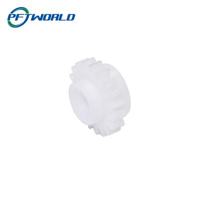 China Precision Plastic Accessories, Injection Molding, White PA Gear for sale