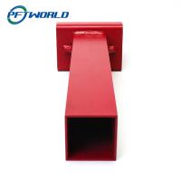 China ODM Bending Sheet Metal Parts Red Bracket Powder Coating Computer Accessories for sale