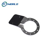 China Custom Sheet Metal Bending Services Black Parts Laser Cutting Powder Coating for sale
