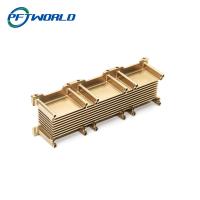 China Precision CNC Machining Aluminum Radiator Gold Plating Aluminum Parts for sale