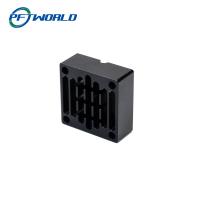China CNC Aluminum Parts, Black, Machined Aluminum Accessories, Radiator for sale