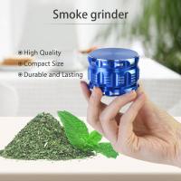 China Customized Cnc Aluminum Parts Tobacco Spice Herb Grinder Blue Anodizing for sale