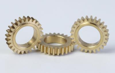 China Professional CNC Turning Brass Gears Precision Transmission Long Lasting Durability for sale