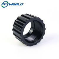 China Custom Black Anodized Aluminum 6061 CNC Turned Threaded Knobs for sale