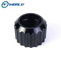 China Custom Black Anodized Aluminum 6061 CNC Turned Threaded Knobs for sale