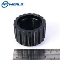 China Custom Black Anodized Aluminum 6061 CNC Turned Threaded Knobs for sale
