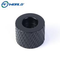 China Precision CNC Machined 6061-T6 Aluminum Knurled Control Rings with Black Anodized Finish for sale