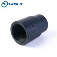 China Custom CNC Machined PVC Parts Precision Turned Bushing With Thread for sale