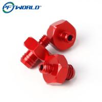 China CNC Turned Aluminum Adapter Fittings With Red Anodizing for sale
