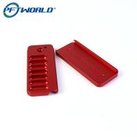 China Custom CNC Machined Aluminum Sliding Cases Red Anodized AL6061 T6 for sale