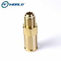 China Custom CNC Turned Brass Hose Fittings H59 Flare Barb Adapters for sale