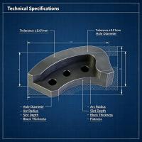 China Custom CNC Milled And Ground 1Cr17Ni2 Arc Parts With Pockets for sale