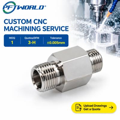 China Customized Logo Durable Metallic Hex Threaded Adapter and Threaded Adapter for CNC Turning Parts for sale