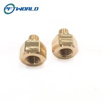 China Electronic Turning CNC Brass Parts 5 Axis Zinc Titanium Plating for sale
