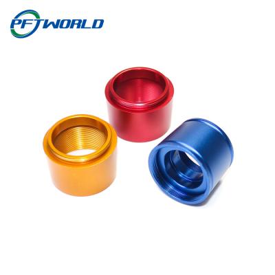 China Customized aluminum alloy bright anodized CNC turning parts for sale